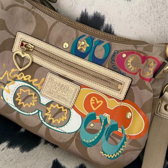 Bags | 42 Coach Graffiti Poppy 2way Crossbody | Poshmark